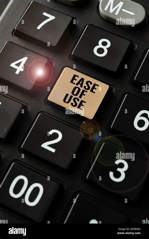 Text Caption Presenting Ease Of Use Business Concept User Friendly