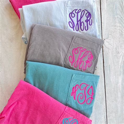 Pocket Monogram Etsy
