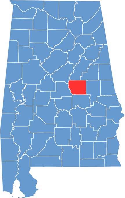Coosa County Map Alabama Us County Maps