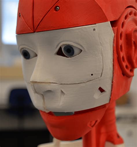 3d Printed Head Of An Inmoov An Open Source Project For A Humanoid