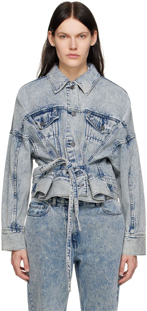 3 1 Phillip Lim Blue Overdyed Denim Jacket 3 1 Phillip Lim