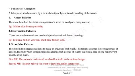 Fallacies And Its Types Pdf