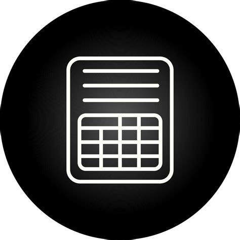 Spreadsheet Vector Icon 28106069 Vector Art At Vecteezy