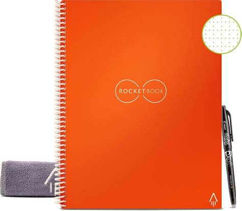 Rocketbook Smart Reusable Notebook Dot Grid Eco Friendly Notebook With 1 Pilot