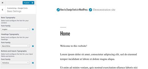 How To Change Fonts In WordPress Extra Change Size Color Optimize