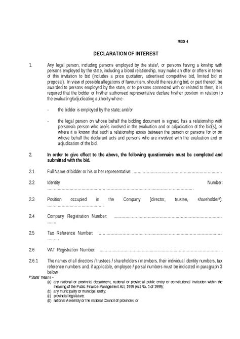 Practise Of Ais3702 Mbd 4 Declaration Of Interest 1 Any Legal Person Including Persons Practise Of Ais3702 Mbd 4 Declaration Of Interest 1 Any Legal Person Including Persons