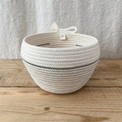 Newbreweryarts Ruby Cubes Handmade Rope Bowls