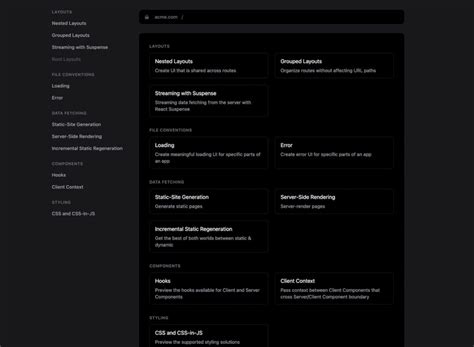next js app router playground templategateway