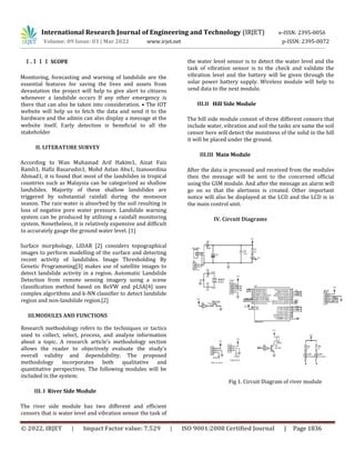 IOT BASED LANDSLIDE DETECTION PDF Internet Computing