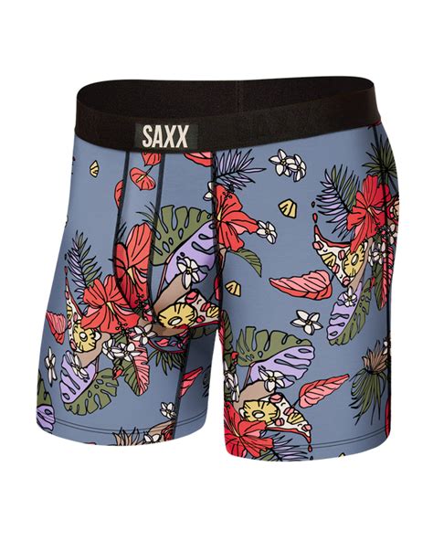 Ultra Super Soft Boxer Brief Fly Hawaiian Pizza Stone Blue Saxx