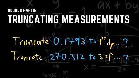 What Is Truncation Higher And Foundation Gcse Maths Youtube