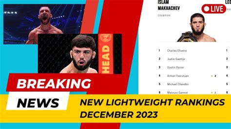 New Ufc Lightweight Rankings Reaction Who Should Armin Tsarukyan