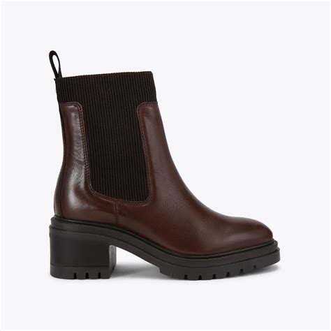 Champion Brown Leather Ankle Boot By Carvela