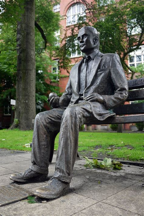 Alan Turing Statue Stacked Slate Statue Of Alan Turing Obe Frs By
