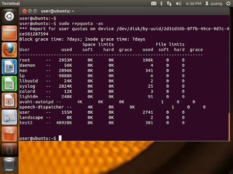 command line disk quota questions ask ubuntu