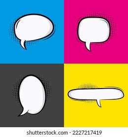 Comic Speech Bubble Pop Art Vector Stock Vector (Royalty Free) 2227217419 | Shutterstock