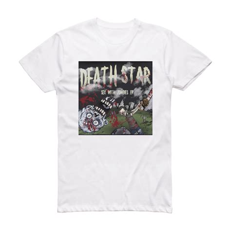 Death Star Sex With Zombies Ep Album Cover T Shirt White Album Cover T Shirts