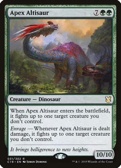 Apex Altisaur · Commander 2019 C19 31 · Scryfall Magic The