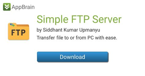 simple ftp server for android free app download