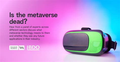 Walker Morris Llp On Linkedin Is The Metaverse Dead Walker Morris