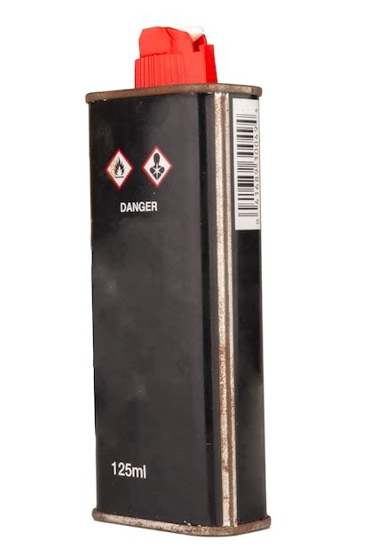 Premium Photo Lighter Fluid Bottle Isolated On White Background