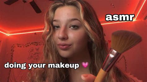 ASMR// Best Friend Does Your Makeup! (custom) - YouTube