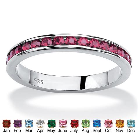 Anniversary Band With Birthstones At Molly Taveras Blog