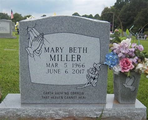 Mary Beth Vanderpool Miller 1966 2017 Find A Grave äreminne