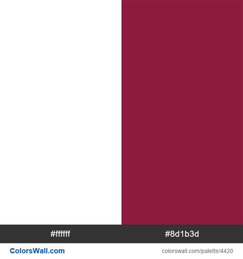 Qatar Flag Colors Ffffff 8d1b3d Colorswall