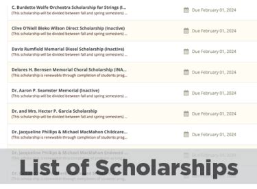 Departmental Scholarships Del Mar College