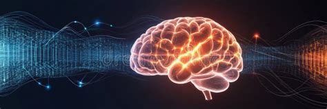 Scientific Depiction Of The Brain With Glowing Neuron Pathways And Electrical Pulses Showcasing