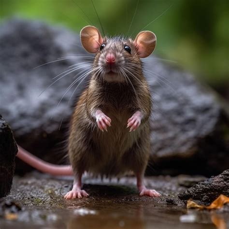 Small Rat Living Indoors Premium Ai Generated Image