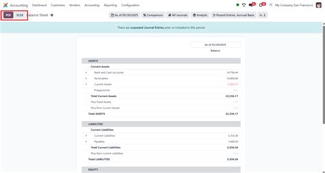 How To Generate Financial Reports In Odoo Odiware Technologies