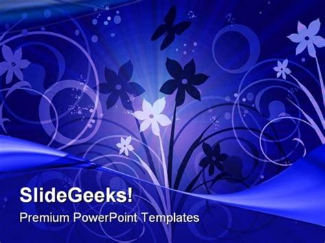 Joyfull Flowers Abstract Powerpoint Themes And Powerpoint Slides 0511
