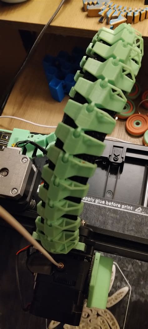Remix Ender 3 V3 Se Upper Gantry Cable Guide With Cable Spline By Paul