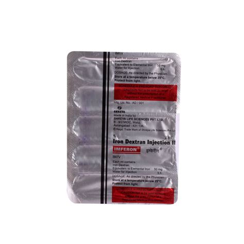 Imferon Injection 2 Ml Price Uses Side Effects Composition Apollo