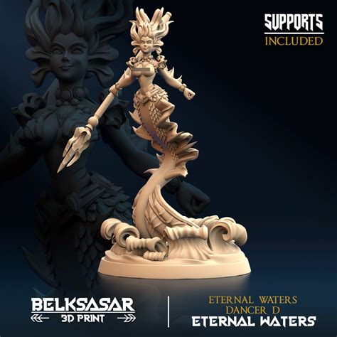 👩 Eternal Waters Dancer D Topless And Normal・ Stl File For 3d Printing