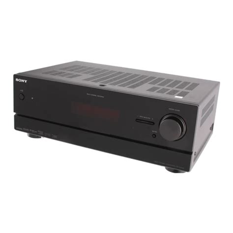 Sony Str Dn1000 Service Manual Pdf Download Manualslib
