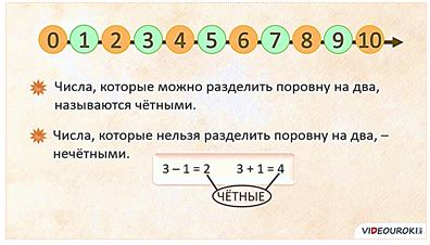 Видеоурок Чётные и нечётные числа
