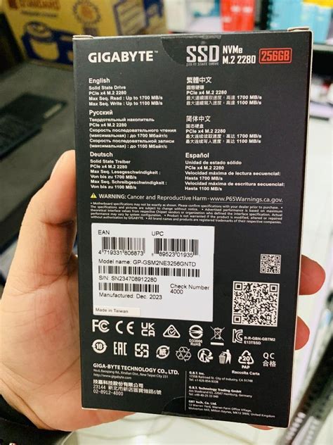 Gigabyte GB M NVMe SSD PCIe X GP GSM NE GNTD Computers Tech Parts