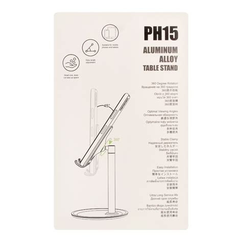 Purchase Hoco Ph15 Aluminum Alloy Table Stand Black Online At Best