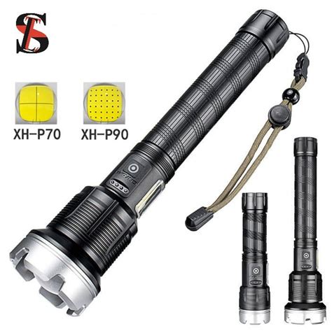 Powerful Led Flashlight Super Bright Outdoor Tactical Flashlights Usb Rechargeable Torch