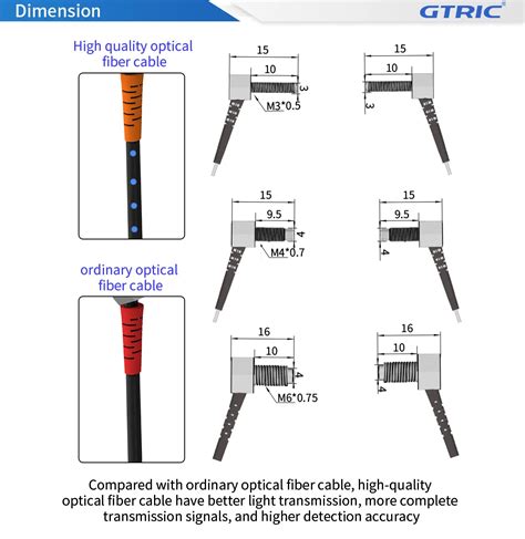 Elbow Through Beam Fiber Optic Sensor Gtric