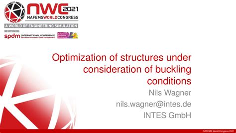 Pdf Optimization Of Structures Under Consideration Of Buckling Conditions