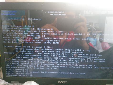 I Can Only Enter Tty Startx Brings This Error Rlinux4noobs