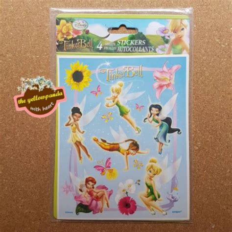 Jual Disney Fairies Tinkerbell Stickers Gambar Tempel 4 Sheets Shopee Indonesia