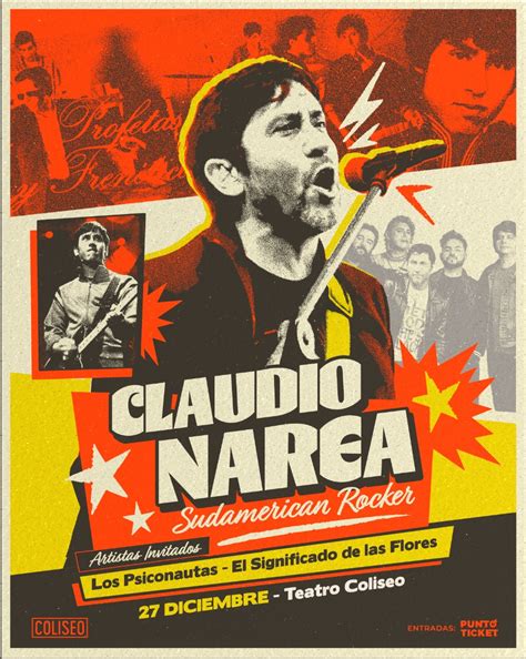 Rockaxis Yo Soy Sudamerican Rocker Claudio Narea Tocará En Vivo Con