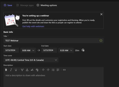 Webinar Time Issue Rmicrosoftteams
