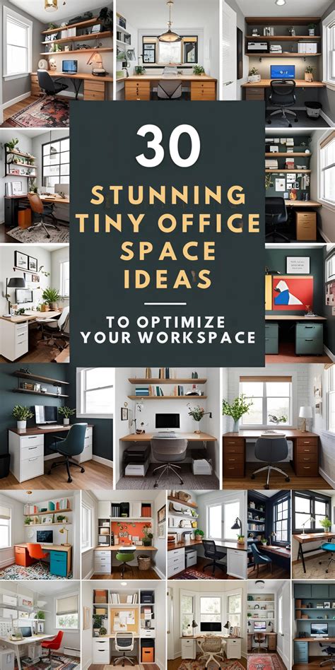 30 Stunning Tiny Office Space Ideas Small Space Office Tiny Home