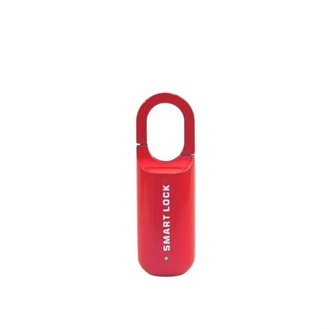 Mortise Zinc Alloy Smart Fingerprint Padlock Rechargeable Small Locker